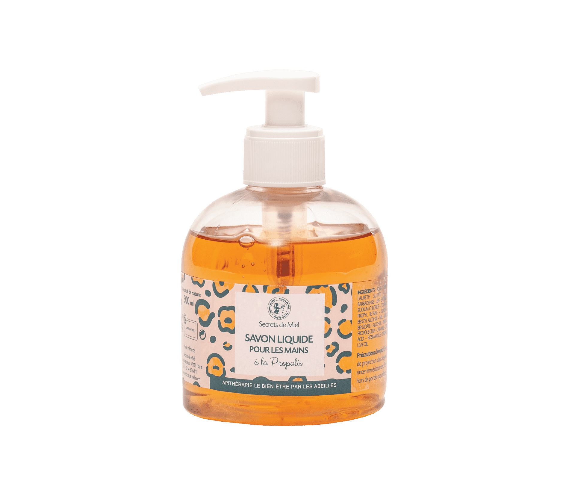 Savon liquide pour les mains à la Propolis - Secrets de Miel